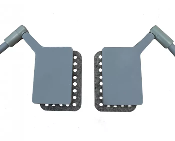 Rubber Electrodes - Pair (with felt spacers) • The Physiotherapy Shop